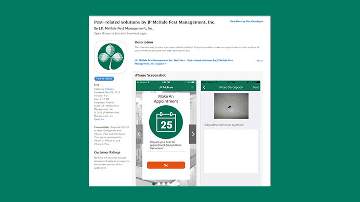 JP McHale Introduces Free Mobile App - Pest Control Technology