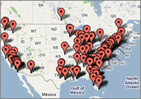 PCT Top 100 Map - Pest Control Technology