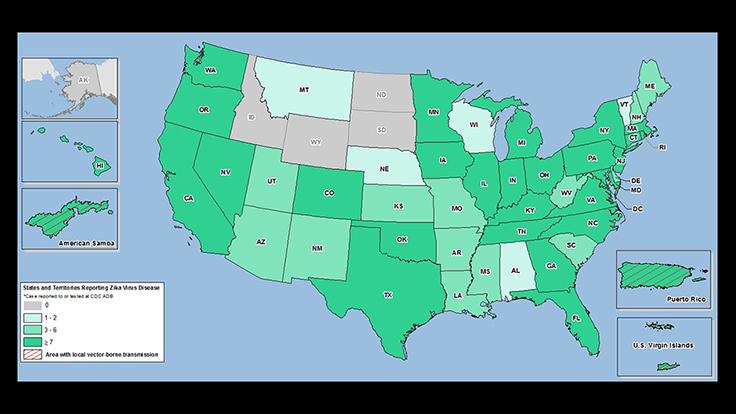 New Zika Map Released by CDC - Pest Control Technology