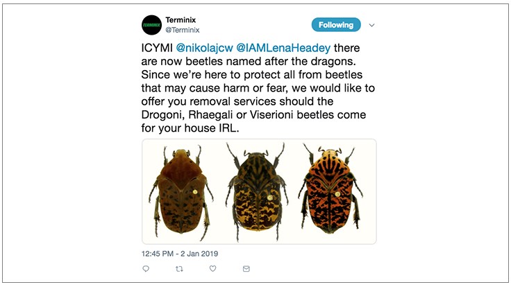 Terminix Offers Free House Lannister Beetle Services - Pest Control ...