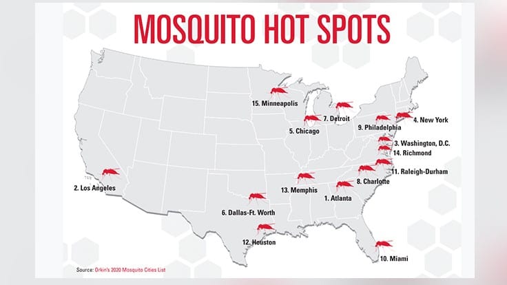 Atlanta Ranks #1 on Orkin’s 2020 Mosquito Cities List - Pest Control ...