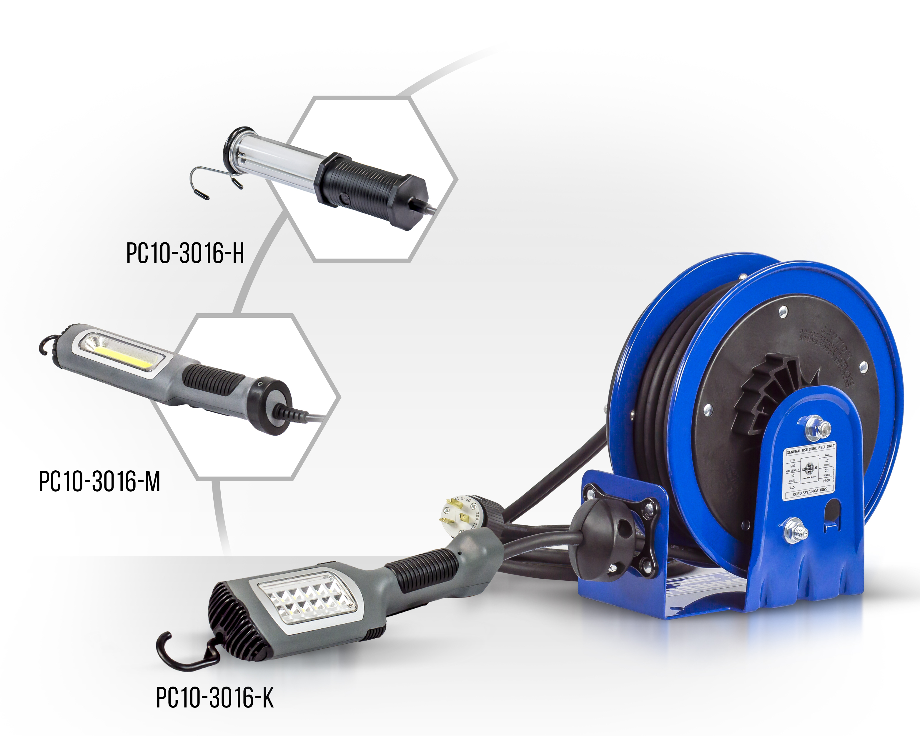 Coxreels Industrial Duty LED Lights for PC10 Series Mode - Pest Control ...